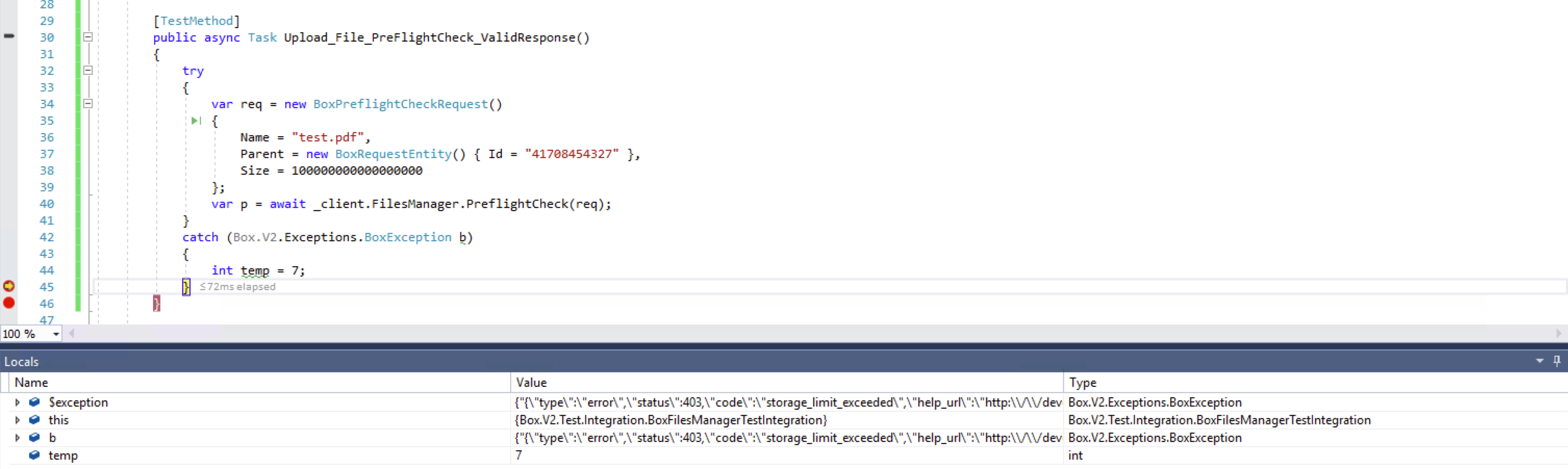 Filesmanagerpreflightcheck Throwing Unhandled Exception · Issue 412