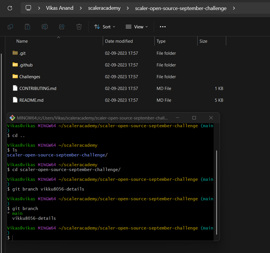 challege #1-3 - Vikas Anand · Issue #314 · scaleracademy/scaler-open-source-september-challenge ...