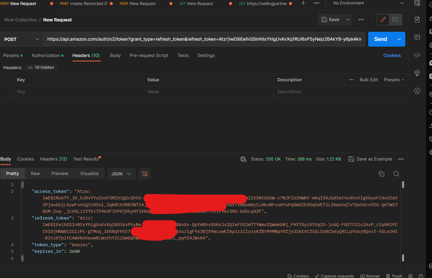 [BUG] [SP-API] [Amazon SP-API Self authorization] · amzn selling-partner-api-models · Discussion ...