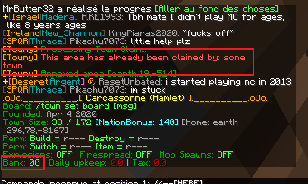 PLOT CLAIM BUG · Issue #1059 · EarthMC/Issue-Tracker · GitHub