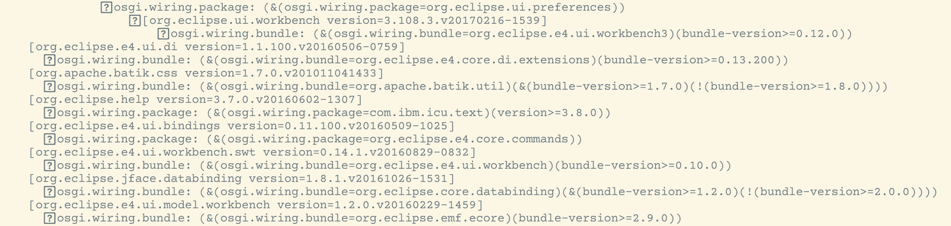 Resolution result output includes unsupported unicode characters · Issue #2601 · bndtools/bnd ...