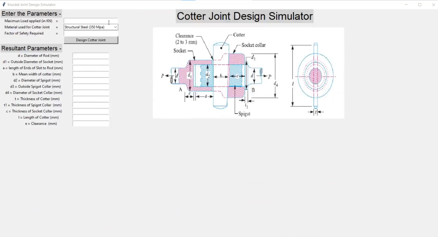 GitHub - shubhamsawant0601/Design_and_Analysis_of_Mechanical_Joints_Python_GUI_Project ...