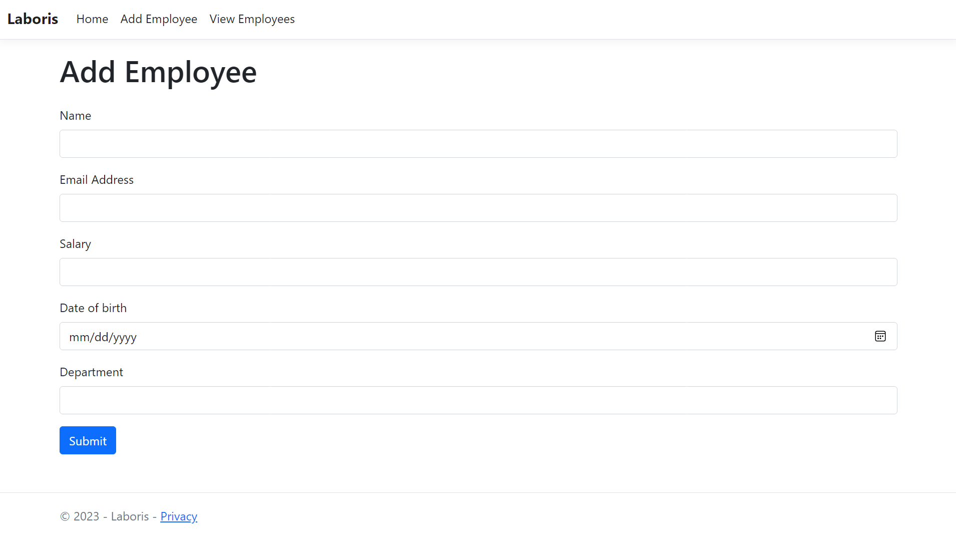 GitHub - alenscaria/Laboris: A Simple Employee Management Web App built ...