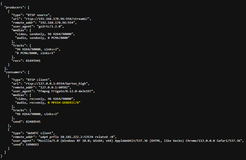 [config Support] Frigate Not Recording Sound With Go2rtc Reolink Live Sound Is Fine · Issue