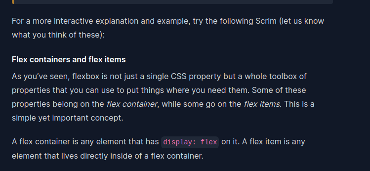 Introduction to Flexbox: There is a missing link in the course · Issue ...