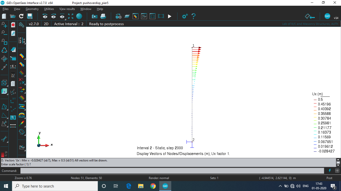 Displacement control analysis · Issue #127 · rclab-auth/gidopensees · GitHub