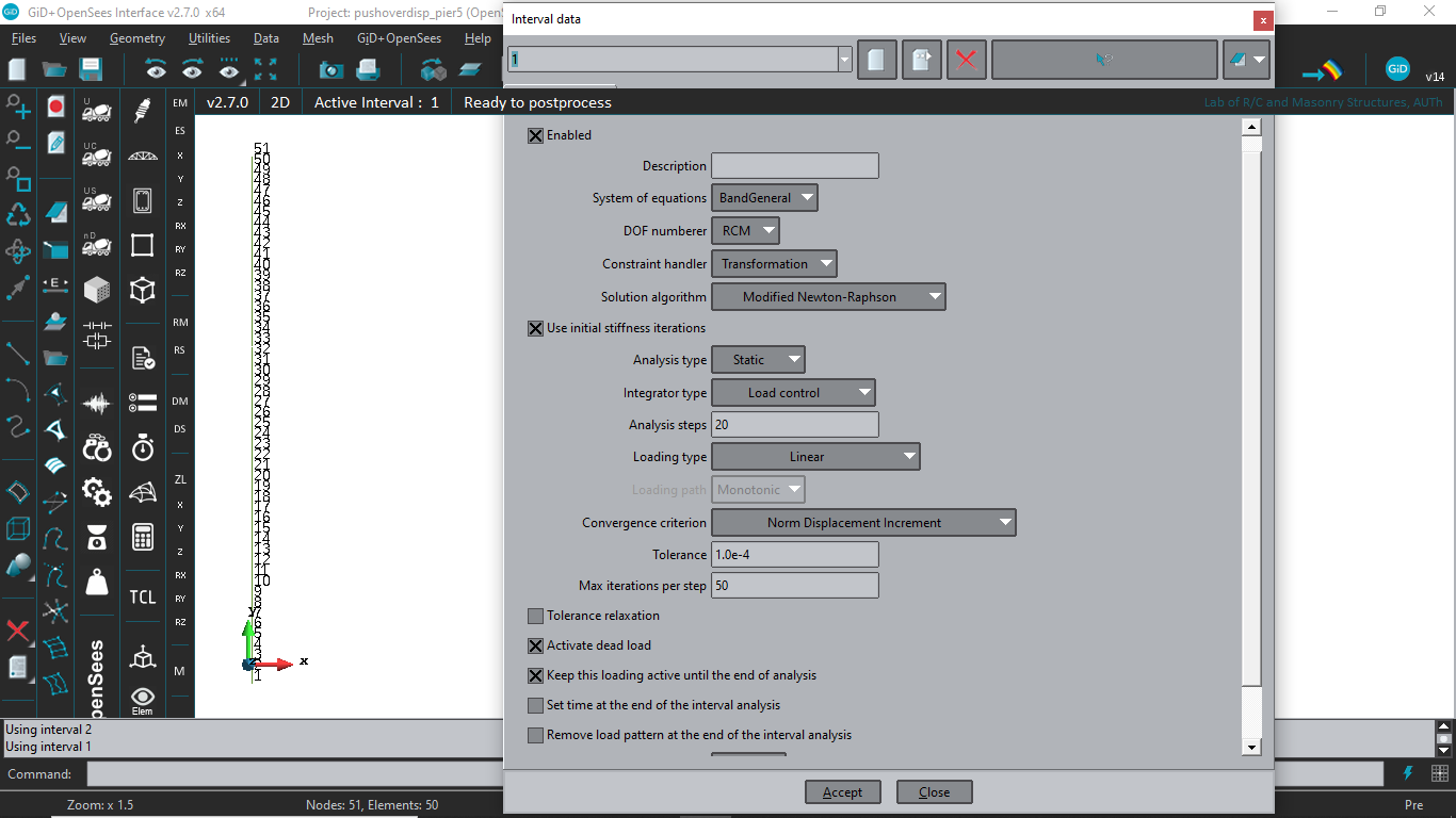 Displacement control analysis · Issue #127 · rclab-auth/gidopensees · GitHub