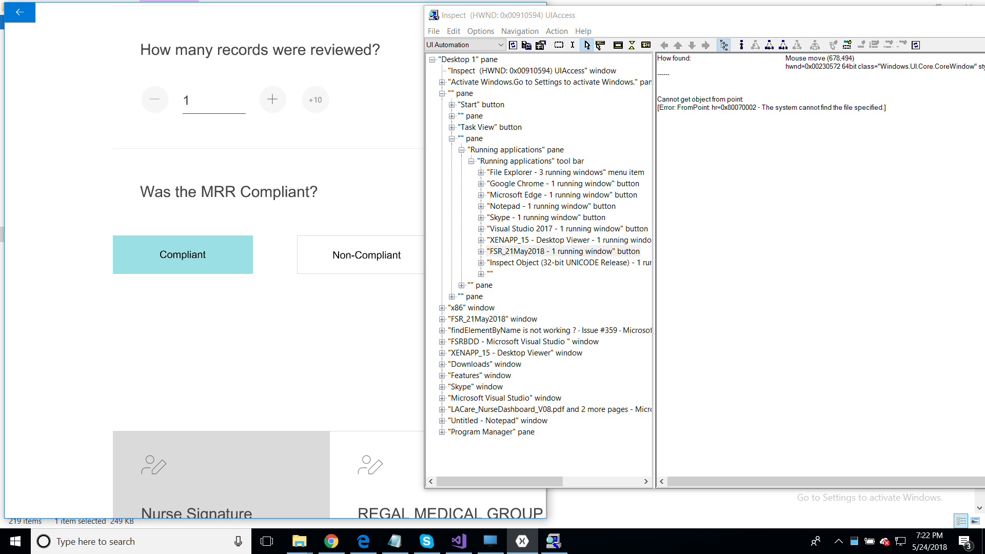 Not Able To Identify The Element Properties In Inspector · Issue 431 · Microsoftwinappdriver