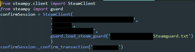 Issue with confirming trades · Issue #179 · bukson/steampy · GitHub