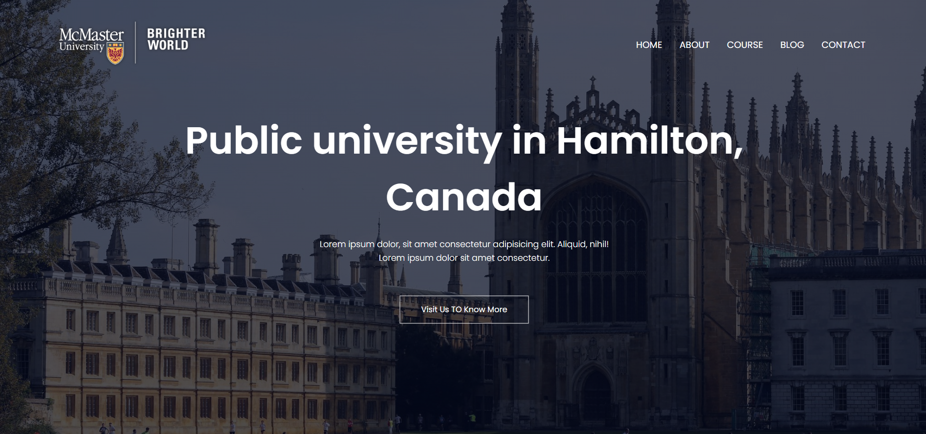 GitHub - harshraj78/University-Website: I developed a university ...