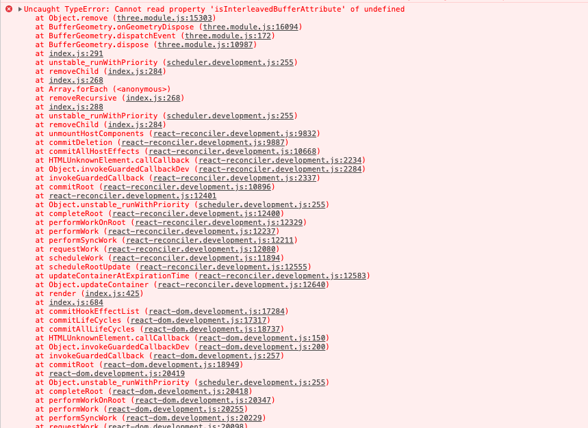 Blocking Errors On Resize If I Use Hooks With Points With Buffergeometry And Shadermaterial 0263