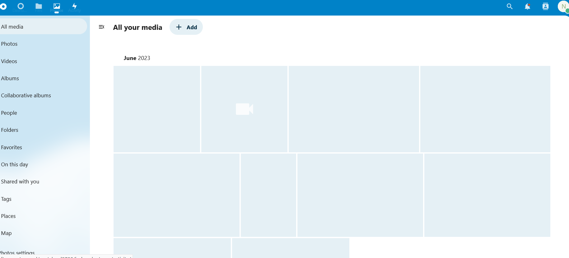 No media images shown in Nextcloud 27.0.0 dashboard · Issue #1885 · nextcloud/photos · GitHub