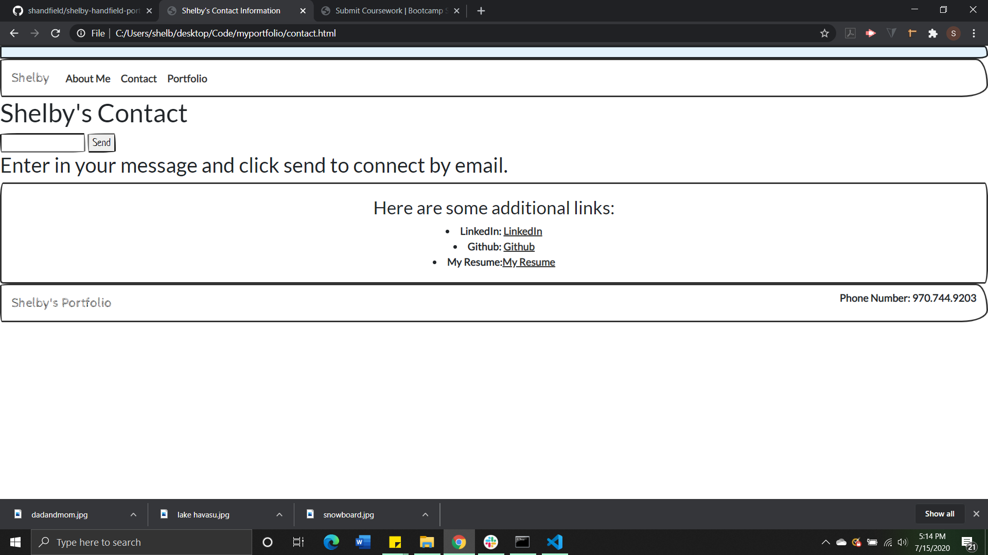 GitHub - shandfield/shelby-handfield-portfolio