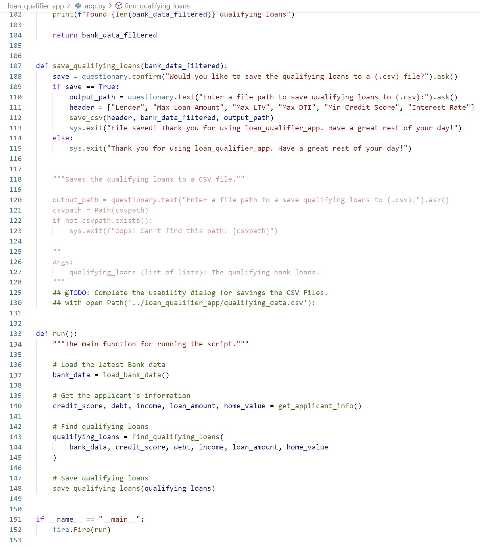 GitHub - jacob-honig/loan_qualifier_application: An application used to filter through a csv ...