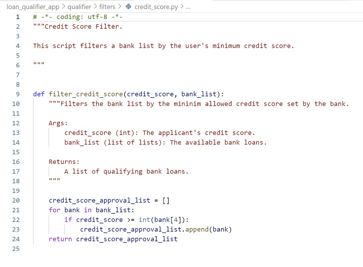 GitHub - jacob-honig/loan_qualifier_application: An application used to filter through a csv ...