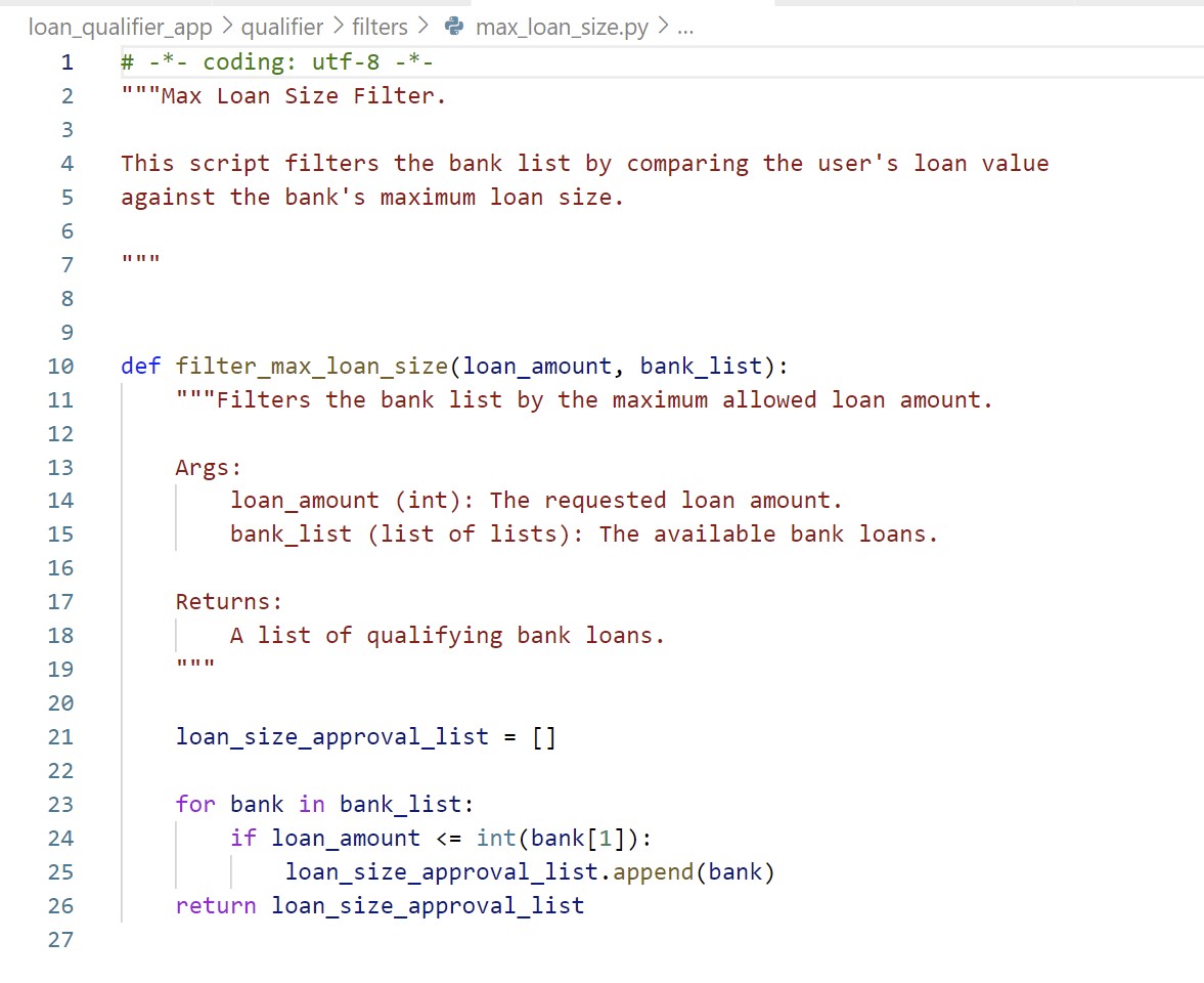 GitHub - jacob-honig/loan_qualifier_application: An application used to filter through a csv ...