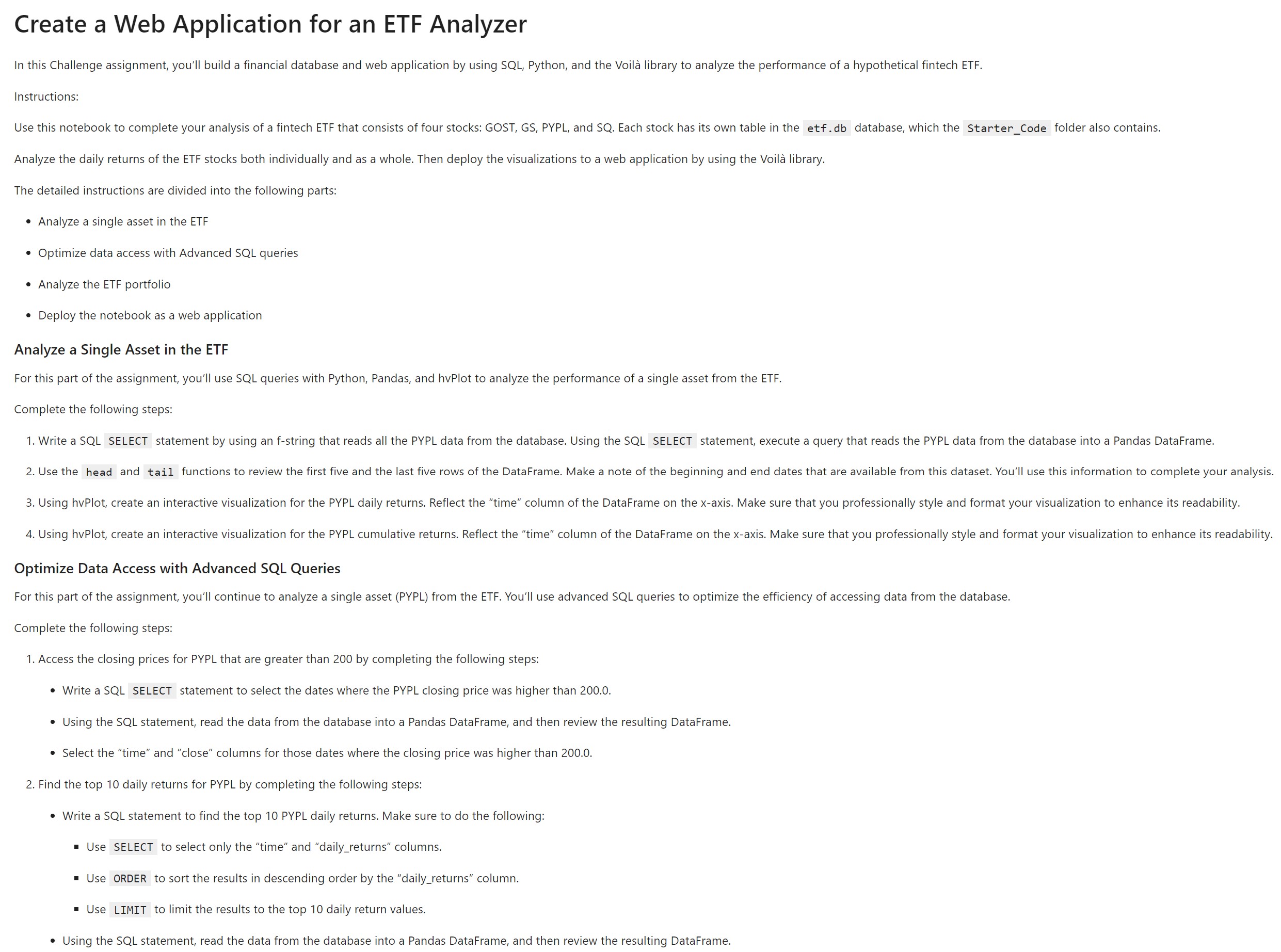 Github Jacob Honig Etf Analysis