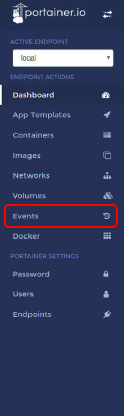[Question] Where is the events panel ? · Issue #2058 · portainer/portainer · GitHub