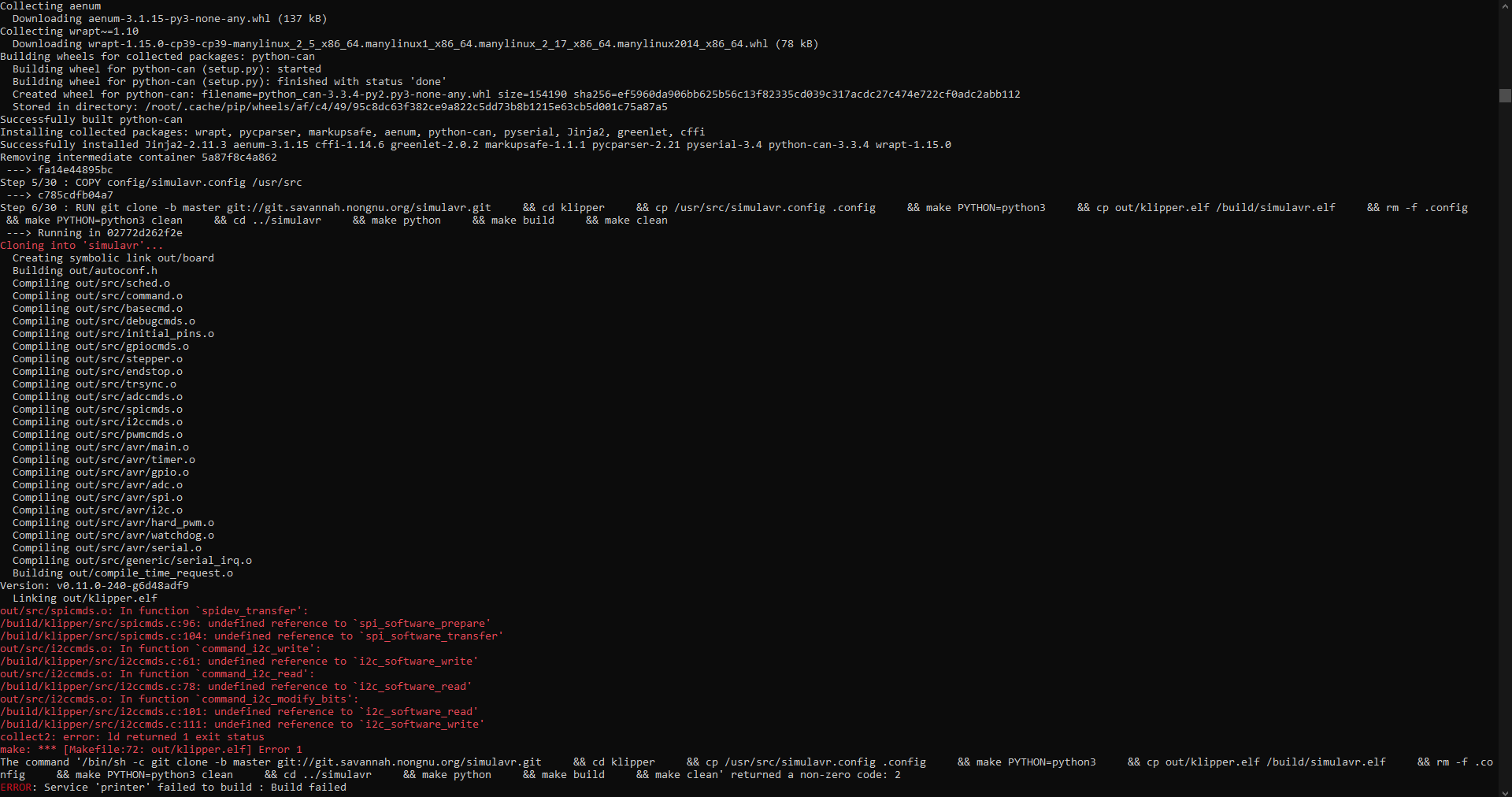 Undefined references during install · Issue #20 · mainsail-crew/virtual-klipper-printer · GitHub