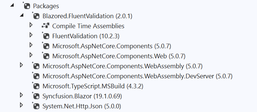 Target Net 5 · Issue 71 · Blazored Fluentvalidation · Github