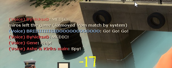 [TF2] Voice calls from enemy Spies appear in the chat as a voice call from the enemy team ...