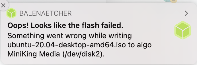 The writer process ended unexpectedly. · Issue #3240 · balena-io/etcher · GitHub