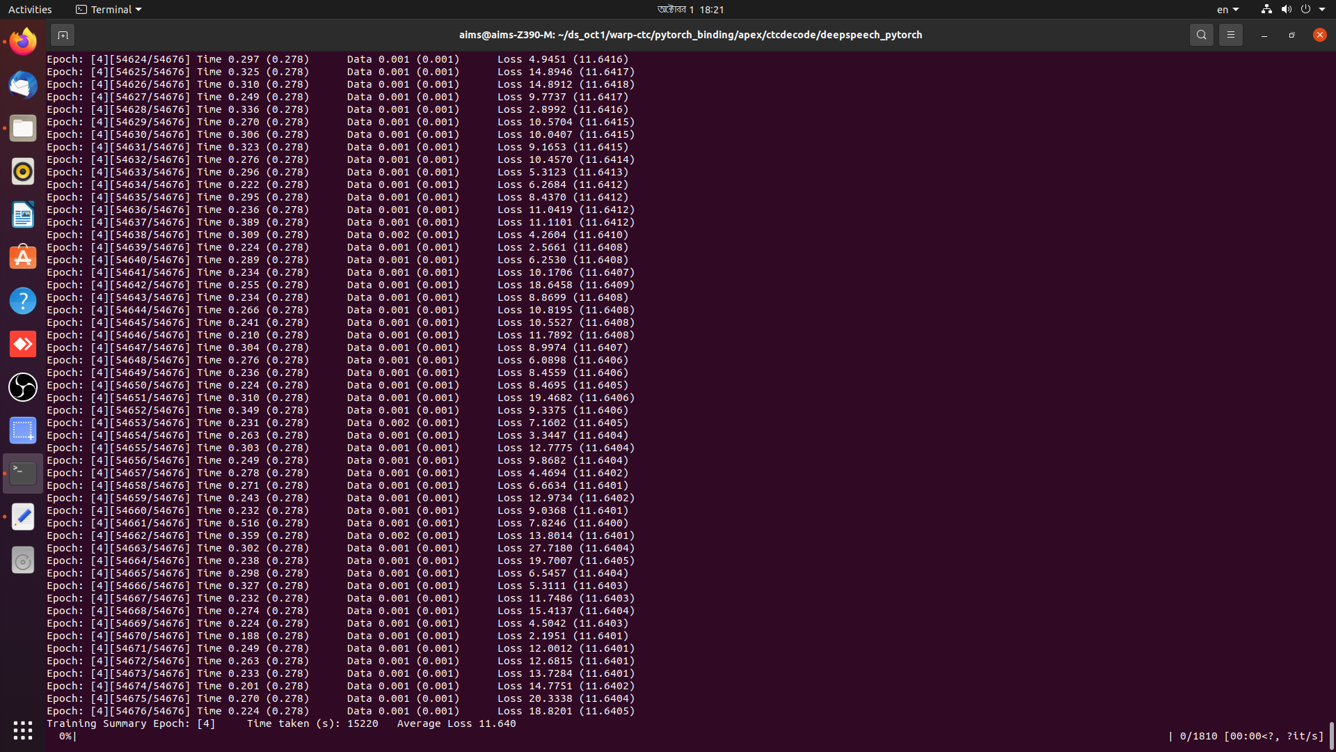 Trainning process has been stopped after 4th epoch · Issue #660 · SeanNaren/deepspeech.pytorch ...