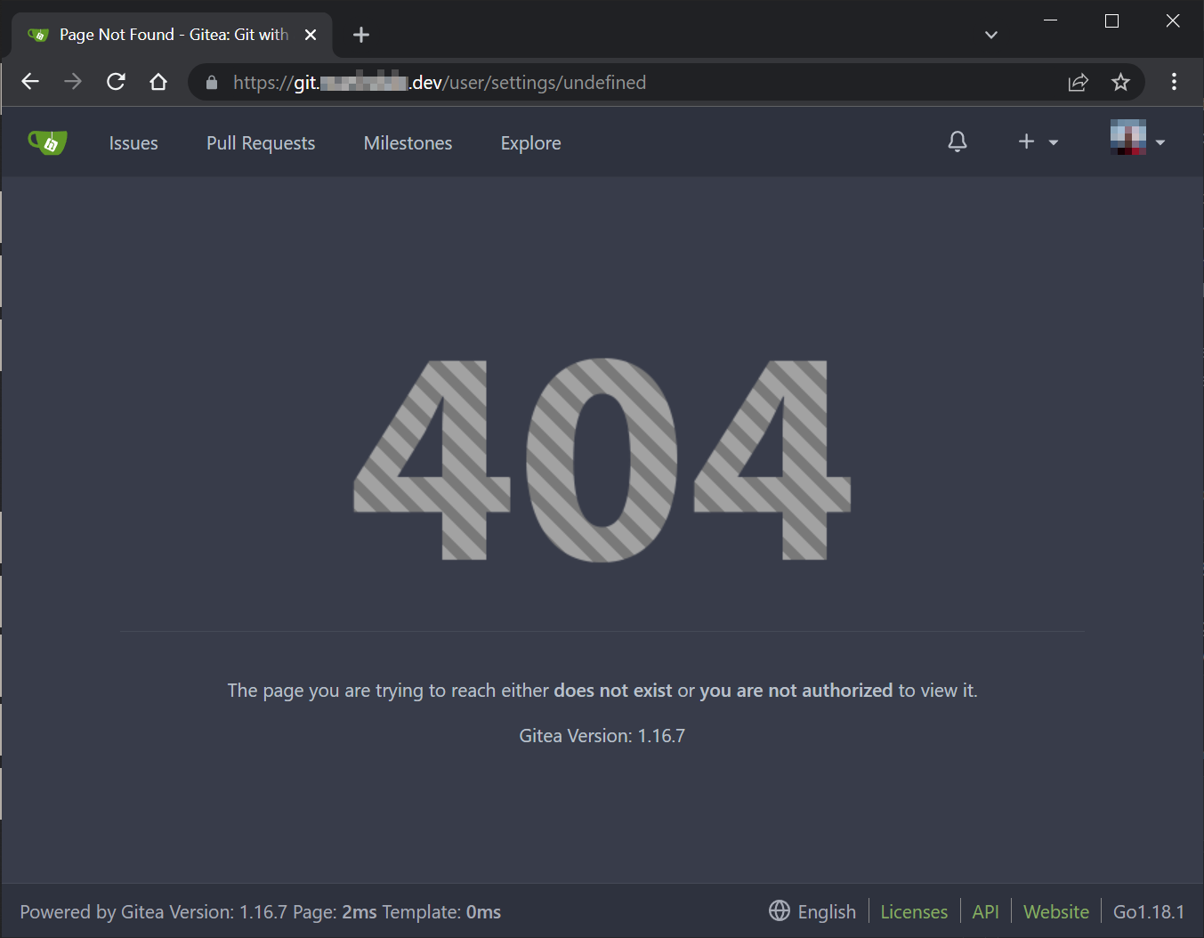 Attempting to remove an SSH key leads to a 404 error · Issue #19634 · go-gitea/gitea · GitHub