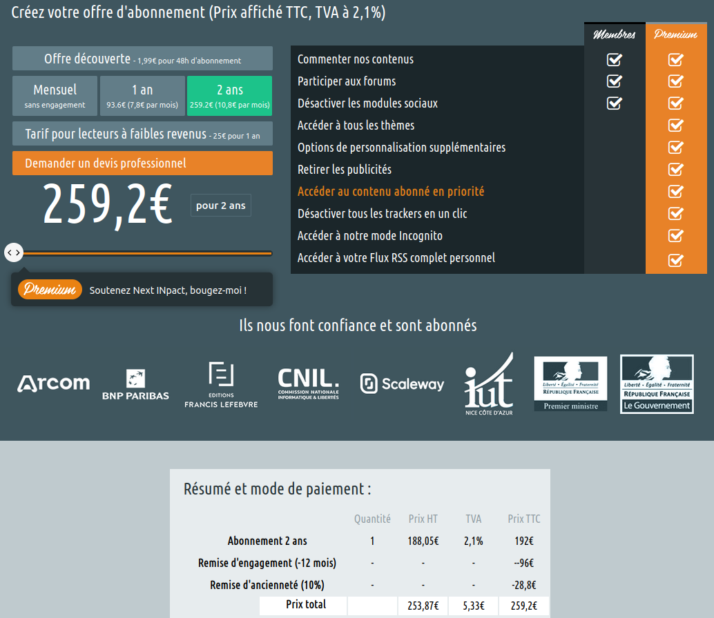 Tarifs des abonnements erroné · Issue #270 · NextINpact/nextinpactv7 · GitHub