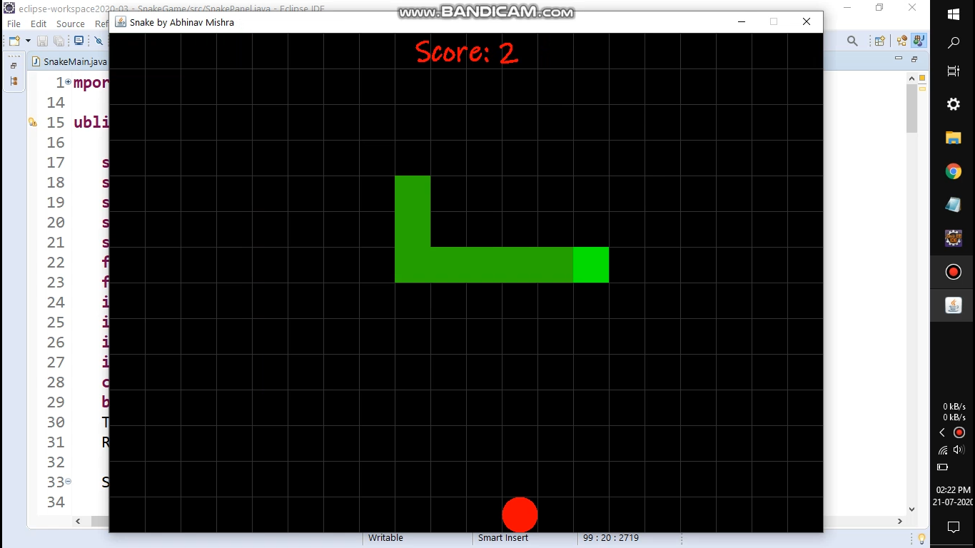 GitHub - abhinav-mmmut/Snake-Game: Snake is the common name for a video game concept where the ...