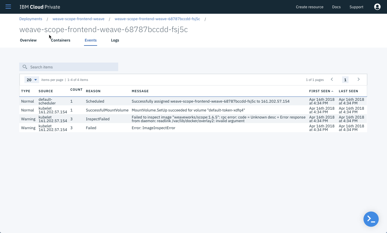Failed to install Weave Scope onto IBM Cloud Private 2.1.0.2 · Issue #3144 · weaveworks/scope ...