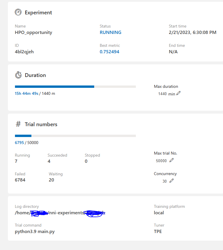 why just few trails are succeeded and rest are failed · Issue #5393 · microsoft/nni · GitHub