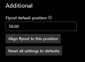 Bug: No way to recover volume flyout if the default position is set to ...