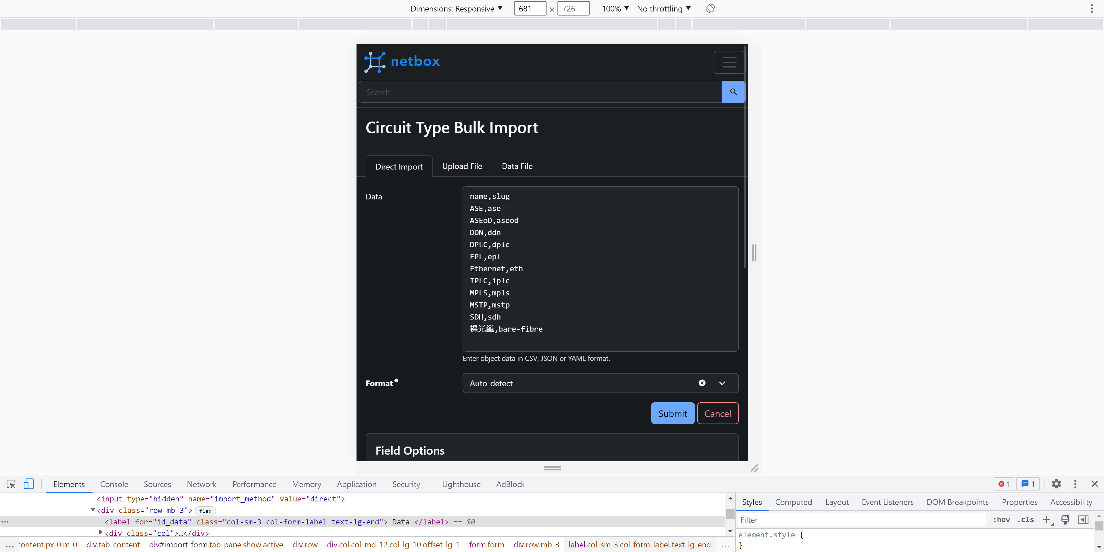 Error Message Box Pops Up In The Wrong Position · Issue 13017 · Netbox Communitynetbox · Github