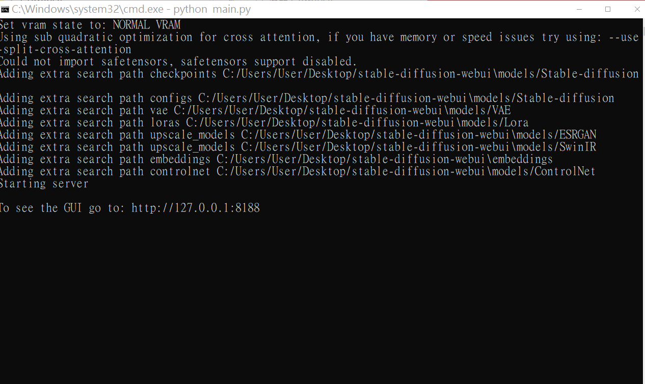Could not import safetensors, safetensors support disabled. · Issue ...