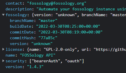 `fossology.version` returns `unknown` in `/info` endpoint in Docker · Issue #2206 · fossology ...