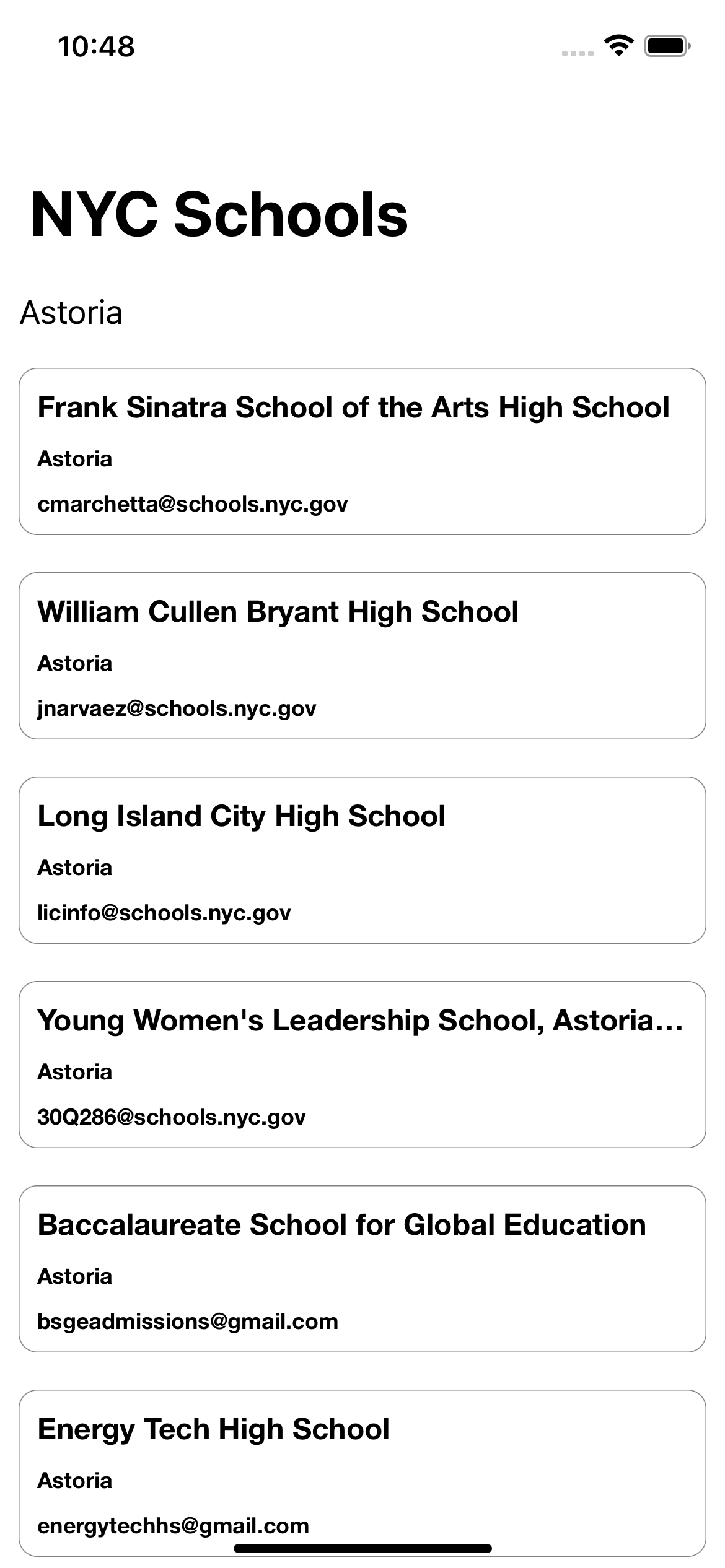 GitHub - MukhammedAli/NYCSchools