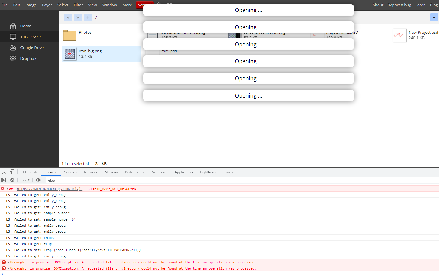 Empty Folder In This Device Problem · Issue 4135 · Photopeaphotopea · Github 5534