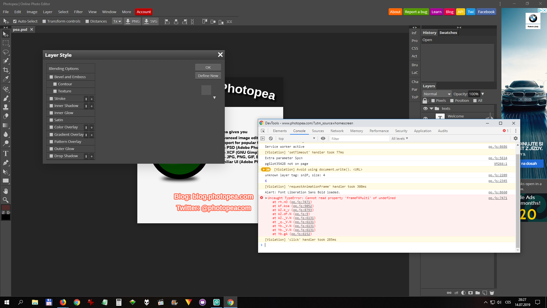 Layer - Layer Style - Stroke issues · Issue #1532 · photopea/photopea · GitHub