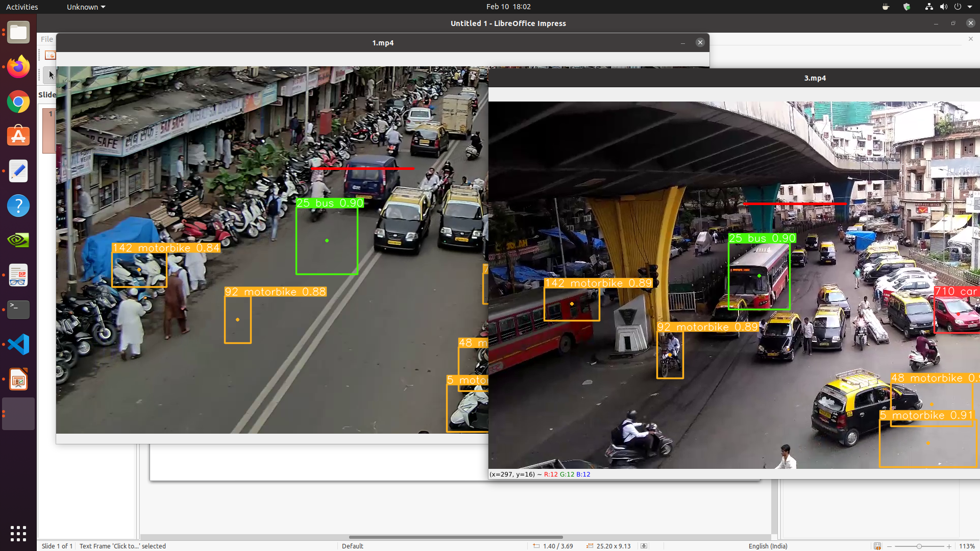 Boxes identified from one window are being seen on other window ...