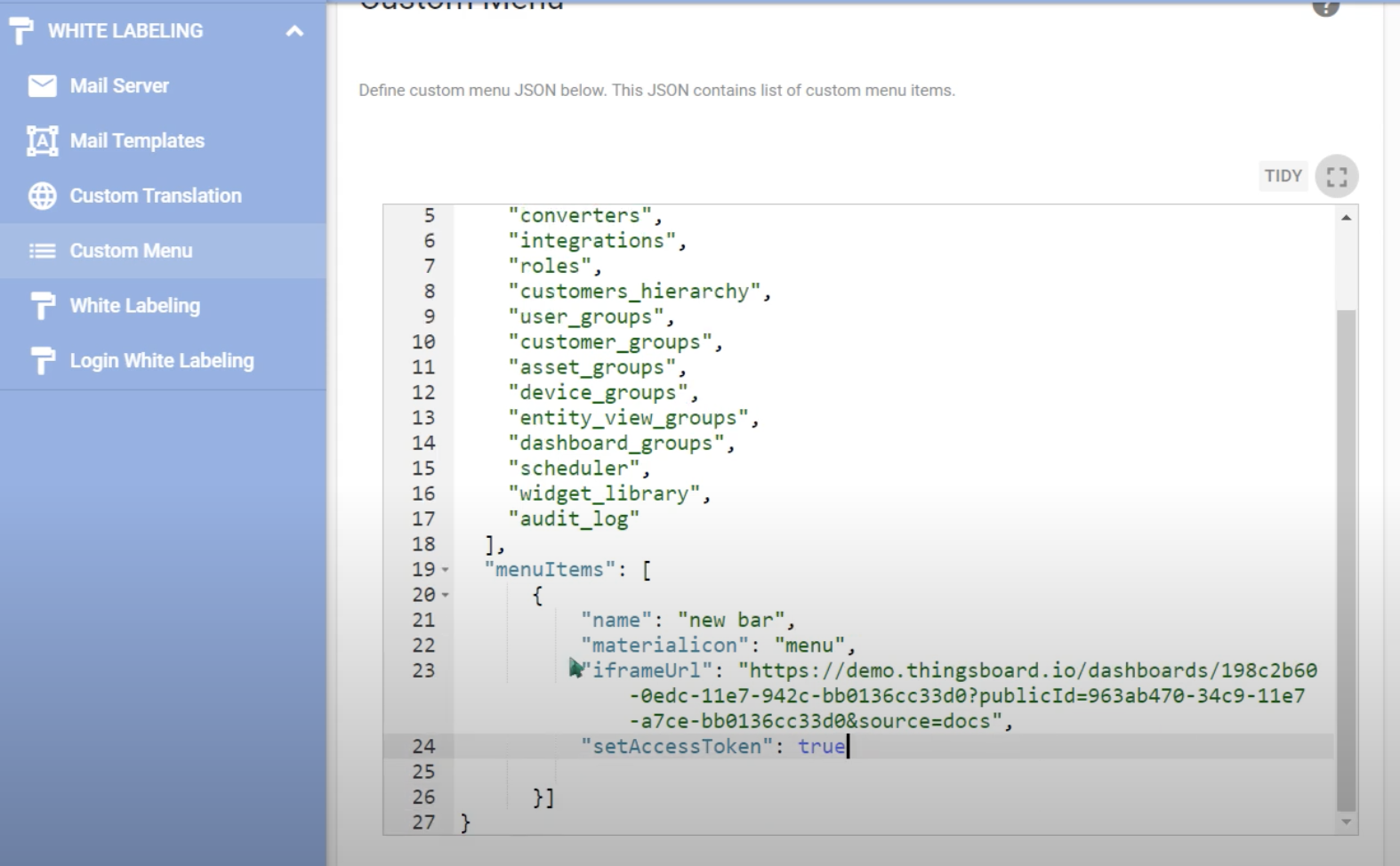 [Question] Custom Menu - dashboard needs public? · Issue #2971 · thingsboard/thingsboard · GitHub