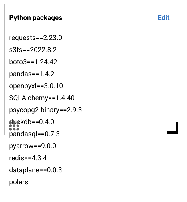 Python Packages Ui Is Not Scrolling And Goes Off Page · Issue 420 · Dataplane App Dataplane