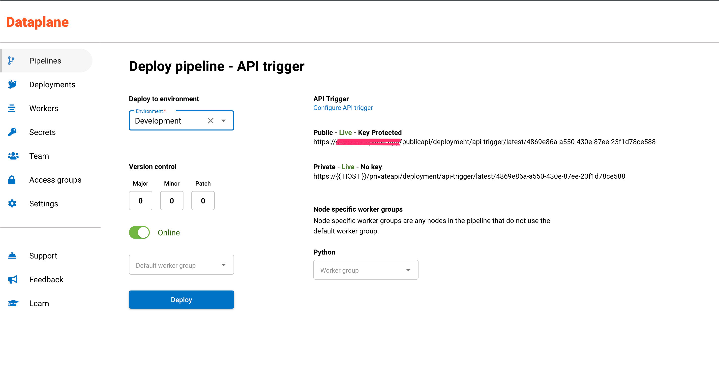 Api Trigger On Deployment To Another Environment · Issue 592 · Dataplane App Dataplane · Github