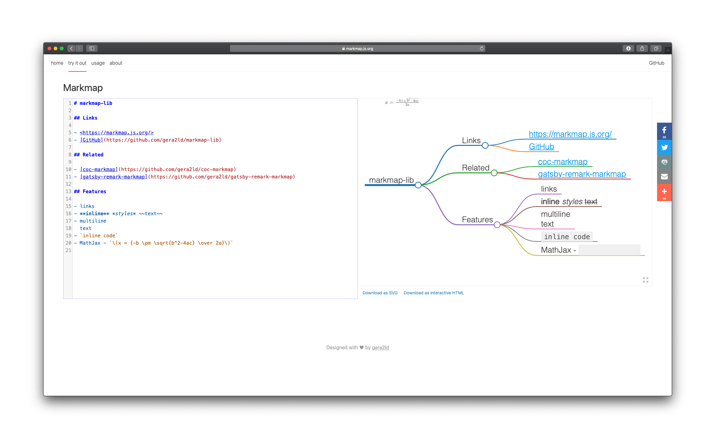[bug] Mathjax Layout Problem In Safari · Issue 15 · Markmap Markmap · Github