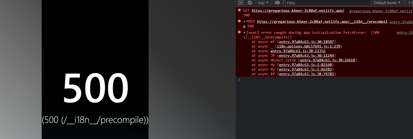 yarn build generate a prerender nitro error while yarn dev works fine · Issue #2097 · nuxt ...