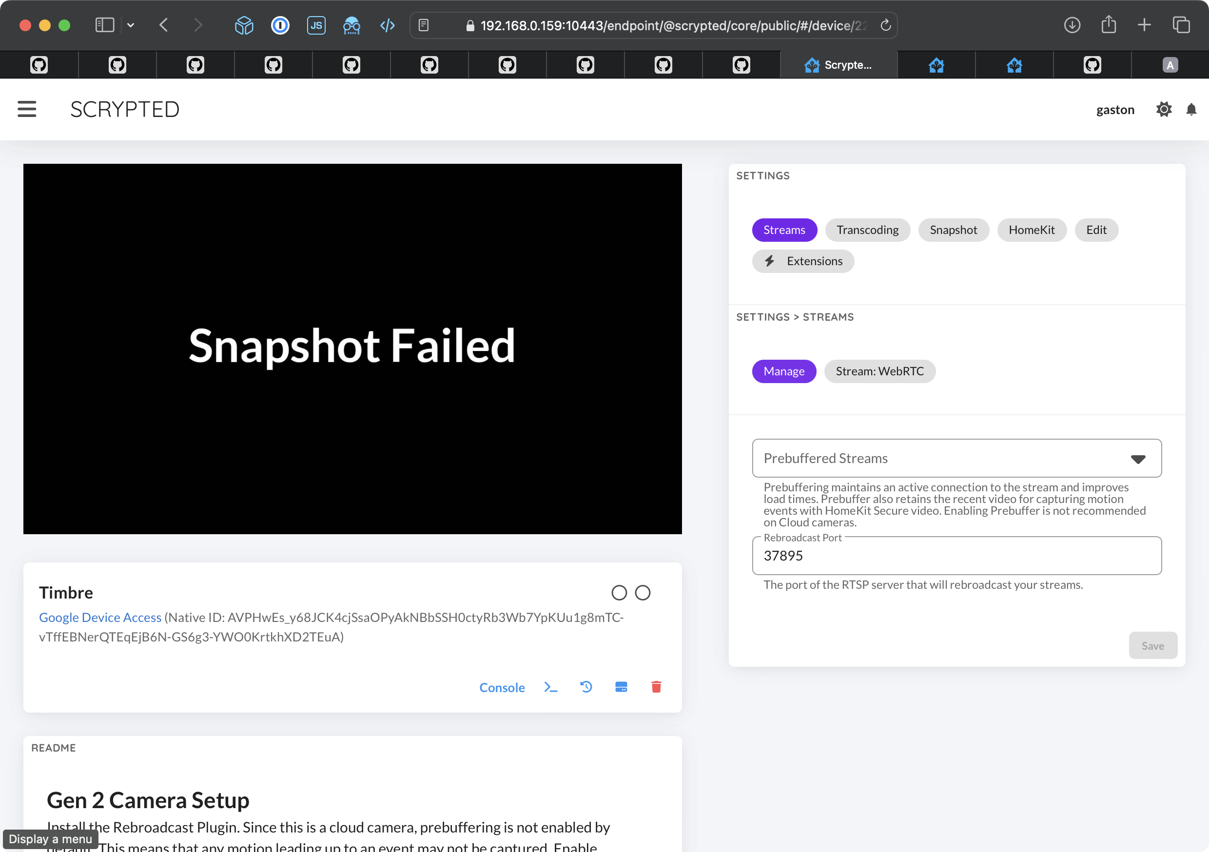Google Nest Doorbell Battery & HomeKit doesn't work anymore · Issue #815 · koush/scrypted · GitHub