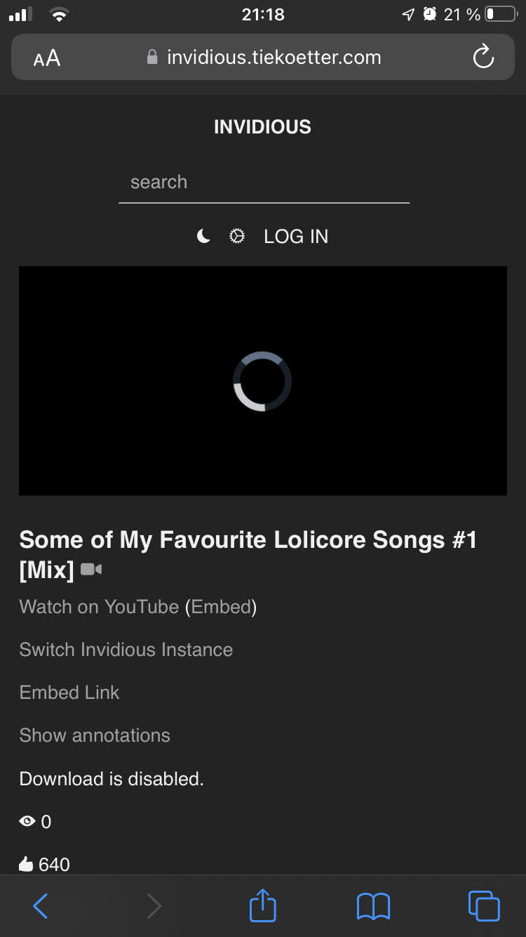 [Bug] Some videos are taking long to load on ios browsers · Issue #3623 · iv-org/invidious · GitHub