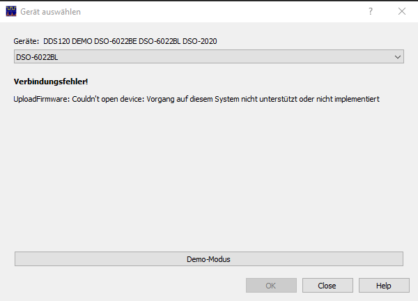 Firmware won´t upload · Issue #176 · OpenHantek/OpenHantek6022 · GitHub