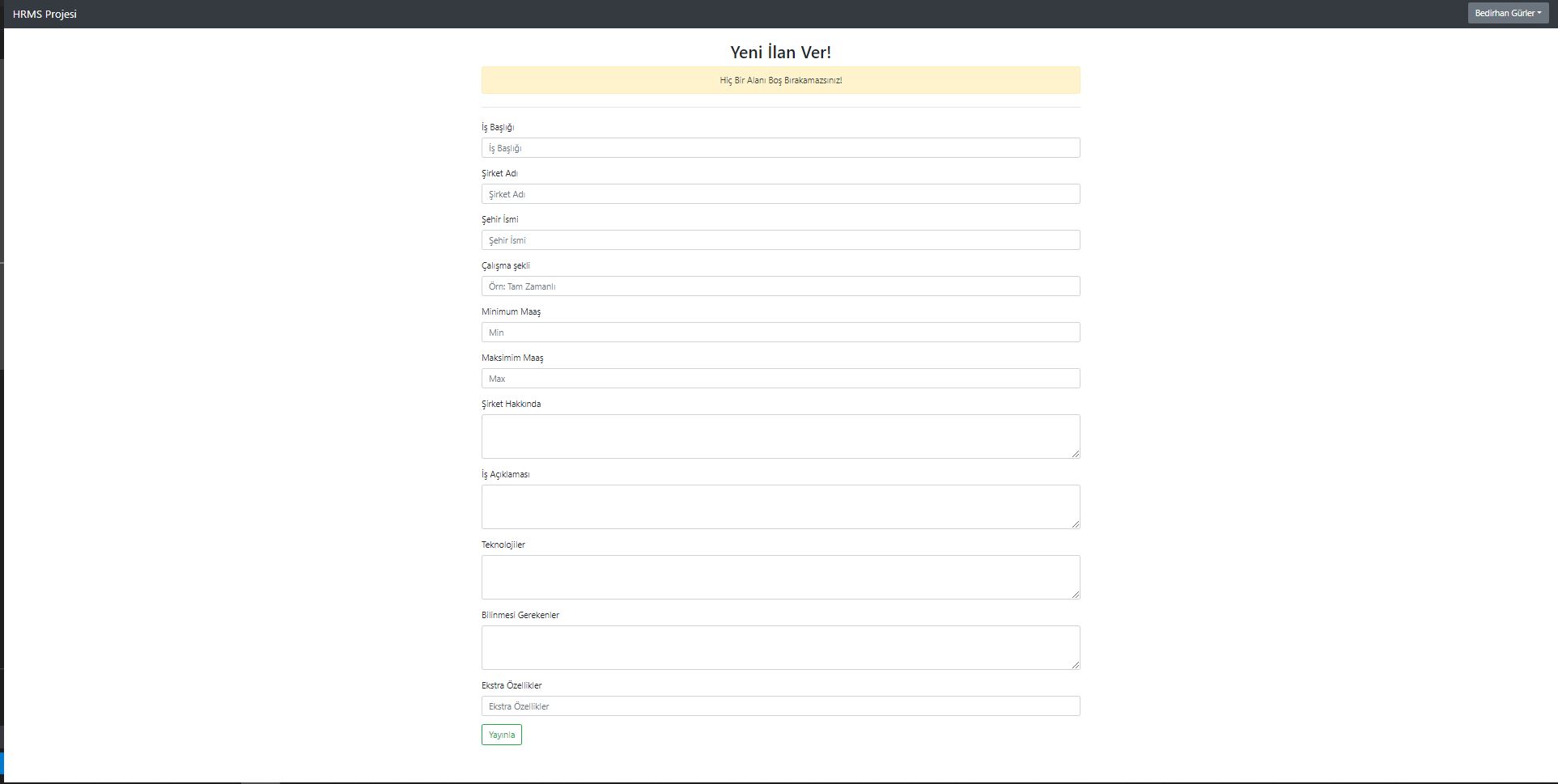 GitHub - BedirhanGurler/my-hrms-app