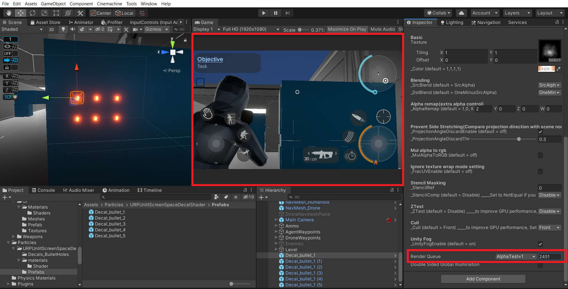 Rendering Queue issue · Issue #6 · ColinLeung-NiloCat/UnityURPUnlitScreenSpaceDecalShader · GitHub